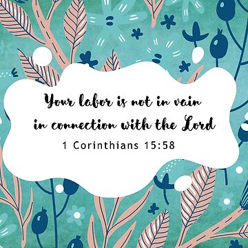 "All occasion greeting card encouraging Bible verse " Sticker for Sale ...