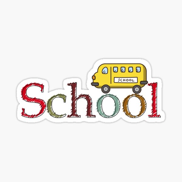 " cute yellow school bus sticker" Sticker for Sale by Robert4U | Redbubble