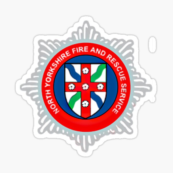 "North Yorkshire Fire Rescue - Logo" Sticker for Sale by RENAGADE4LYF ...