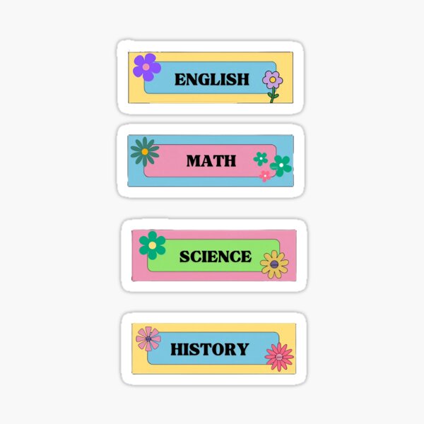 "Cute Subject label" Sticker for Sale by setofeights | Redbubble