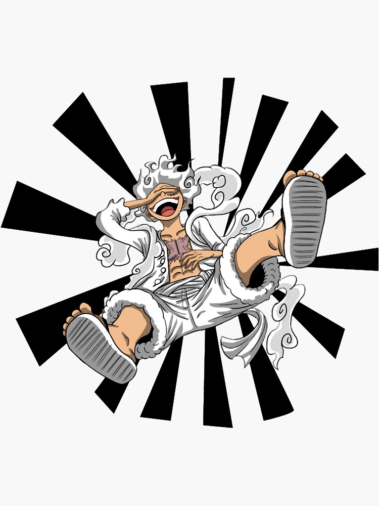 "Luffy Gear 5" Sticker for Sale by HelensManda | Redbubble