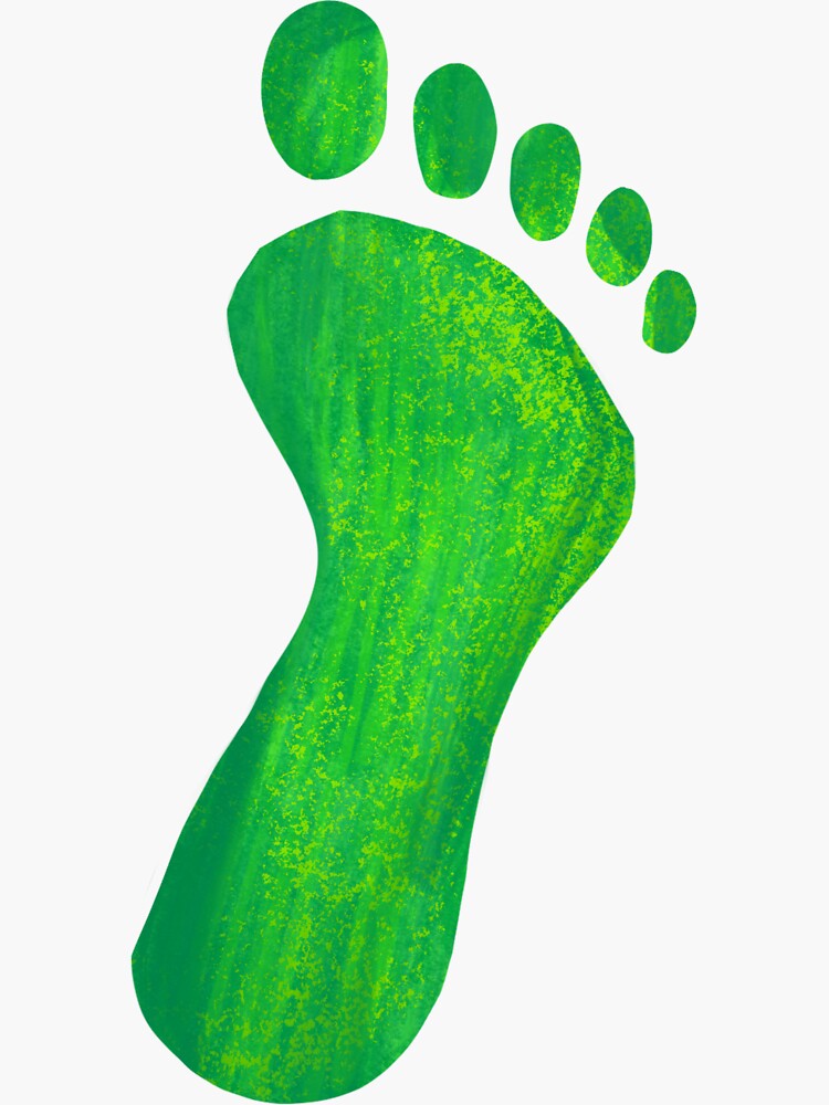 "Alien Footprint " Sticker for Sale by GypsyGarou | Redbubble