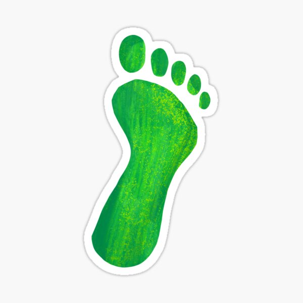 "Alien Footprint " Sticker for Sale by GypsyGarou | Redbubble