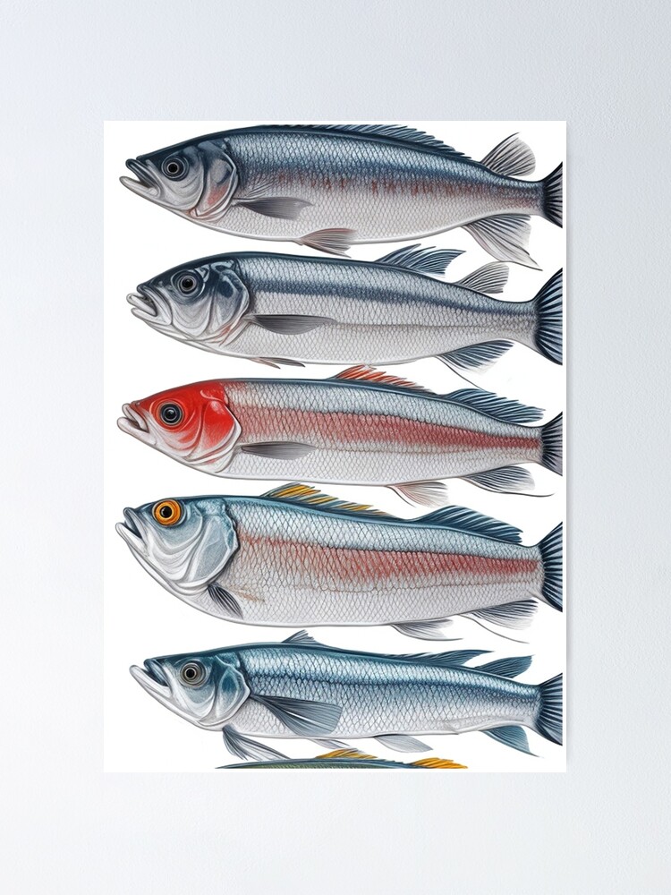 "Knowledge Fish Species Coastal School" Poster for Sale by ...