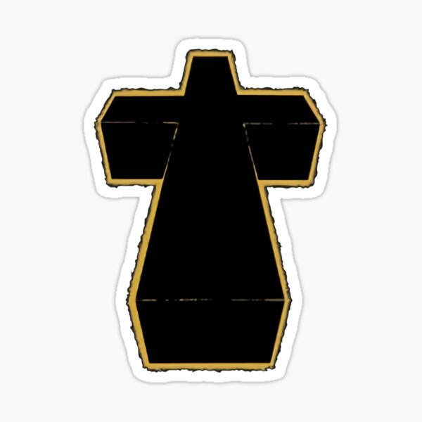 "Justice Band Cross Logo" Sticker for Sale by EphraimLehner | Redbubble