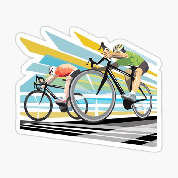"Finish Line " Sticker for Sale by GusIllingworth | Redbubble