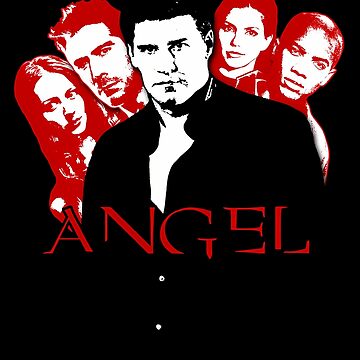 "Angel Investigations: Black & Red" Sticker for Sale by RohanEerie83 ...