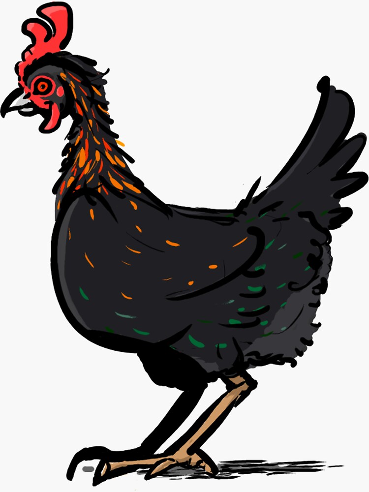 "Maran's hen" Sticker by alohaloho | Redbubble
