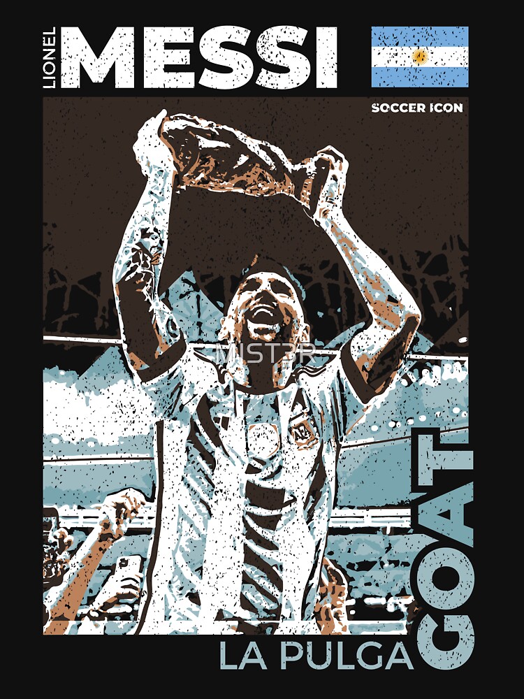 "Lionel Messi - Street Art - Soccer Icons" Essential T-Shirt for Sale ...