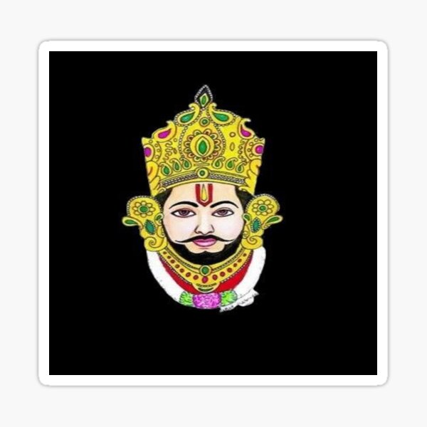 "Khatu shyam ji " Sticker for Sale by The-design24 | Redbubble