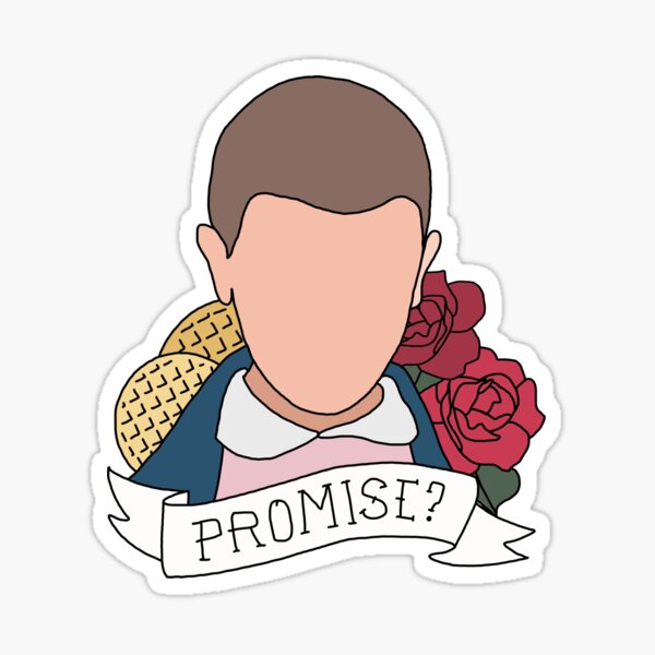 "Promise?" Sticker for Sale by eadingtonanne | Redbubble