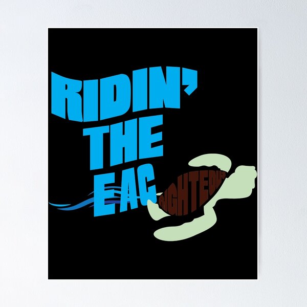 "Riding the EAC" Poster for Sale by TawandaCuriel | Redbubble