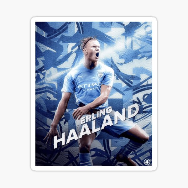 "Erling Haaland" Sticker for Sale by zenTAT | Redbubble