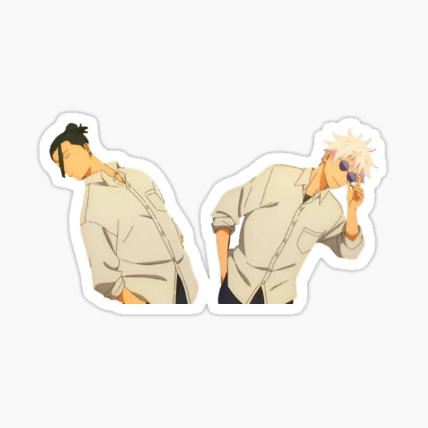 "Gojo and Geto satosugu" Sticker for Sale by Desing Cafe | Redbubble