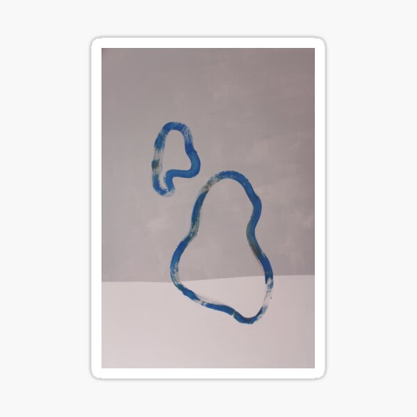 "Blue and Grey" Sticker for Sale by sophiecosgrove | Redbubble