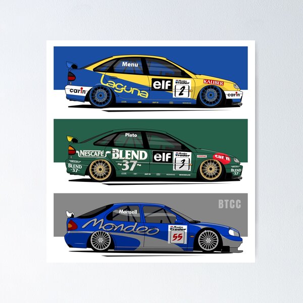 "BTCC Legends" Poster for Sale by shketdesign | Redbubble
