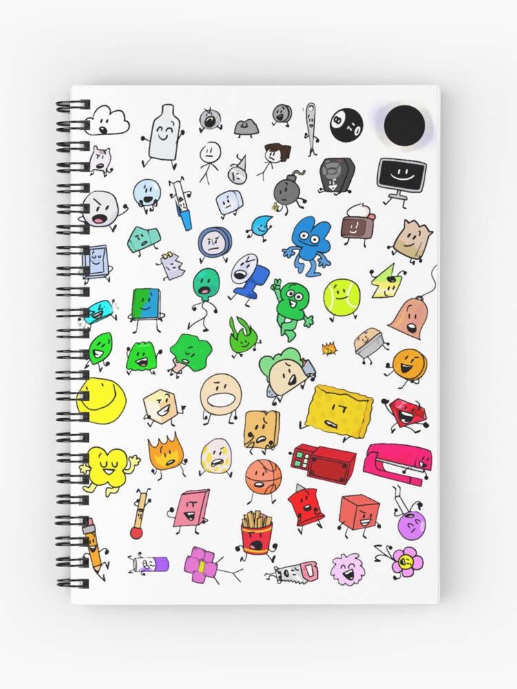 "BFDI All Characters (Transparent) " Journal for Sale by longmaytao ...