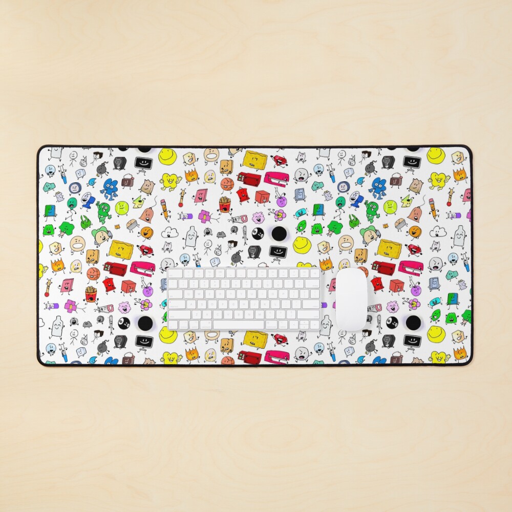 "BFDI All Characters (Transparent) " Art Board Print for Sale by ...