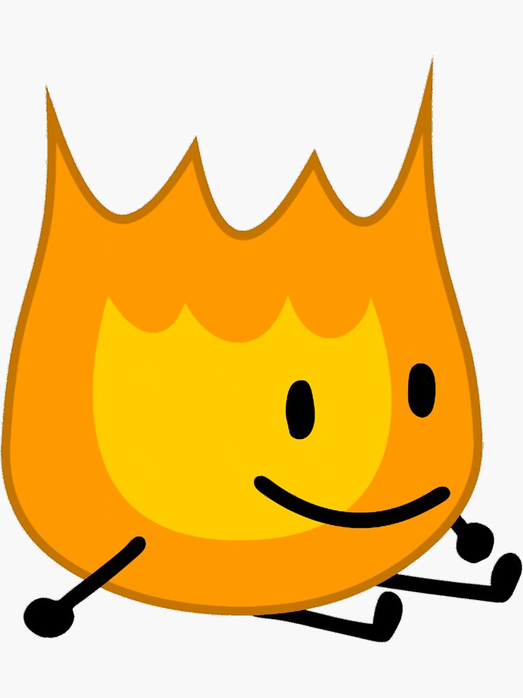 "battle for dream island Firey Active " Sticker for Sale by muahangdii ...