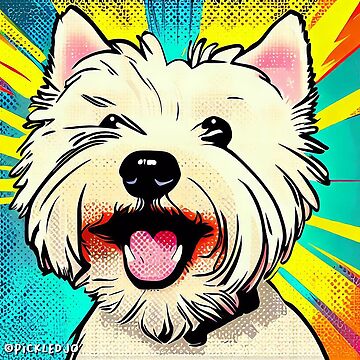 "Happy Westie Pop Art" Poster for Sale by FunnehGacha | Redbubble