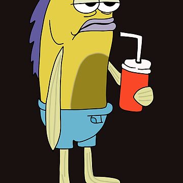 "Nat Peterson - Spongebob fish " Sticker for Sale by DANIELROYEA ...