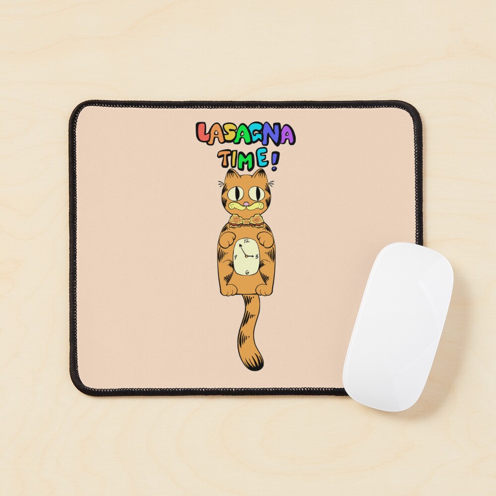 "Lasagna Time Garfield Kit-Cat Clock" Sticker for Sale by ...