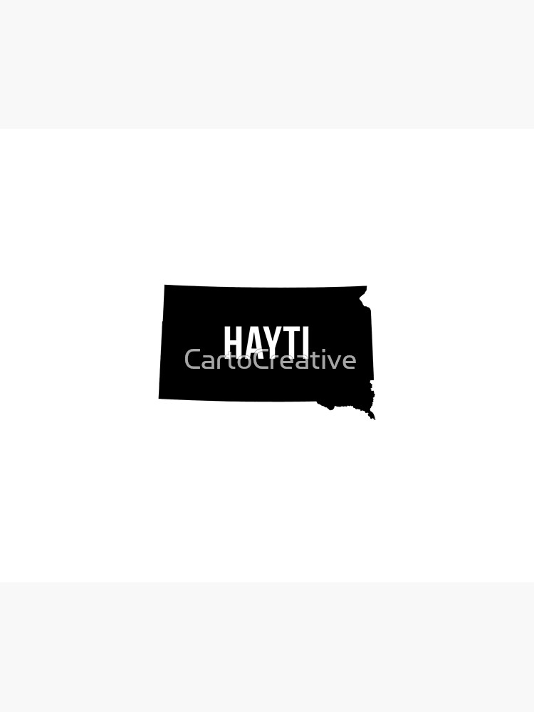 "Hayti, South Dakota Silhouette" Poster for Sale by CartoCreative ...