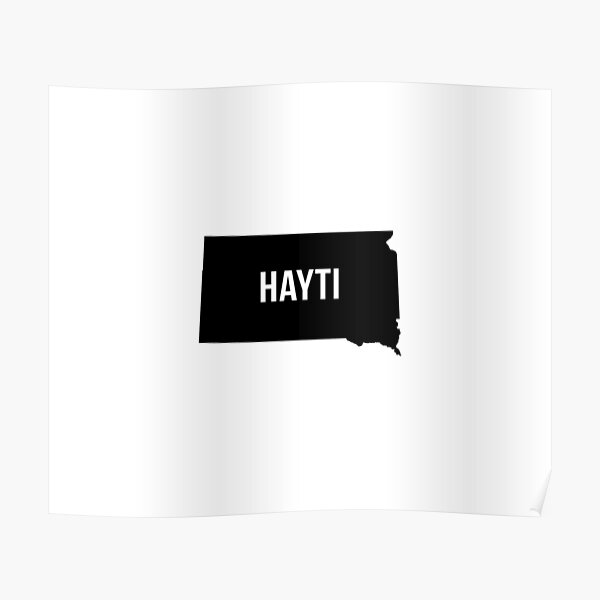 "Hayti, South Dakota Silhouette" Poster for Sale by CartoCreative ...