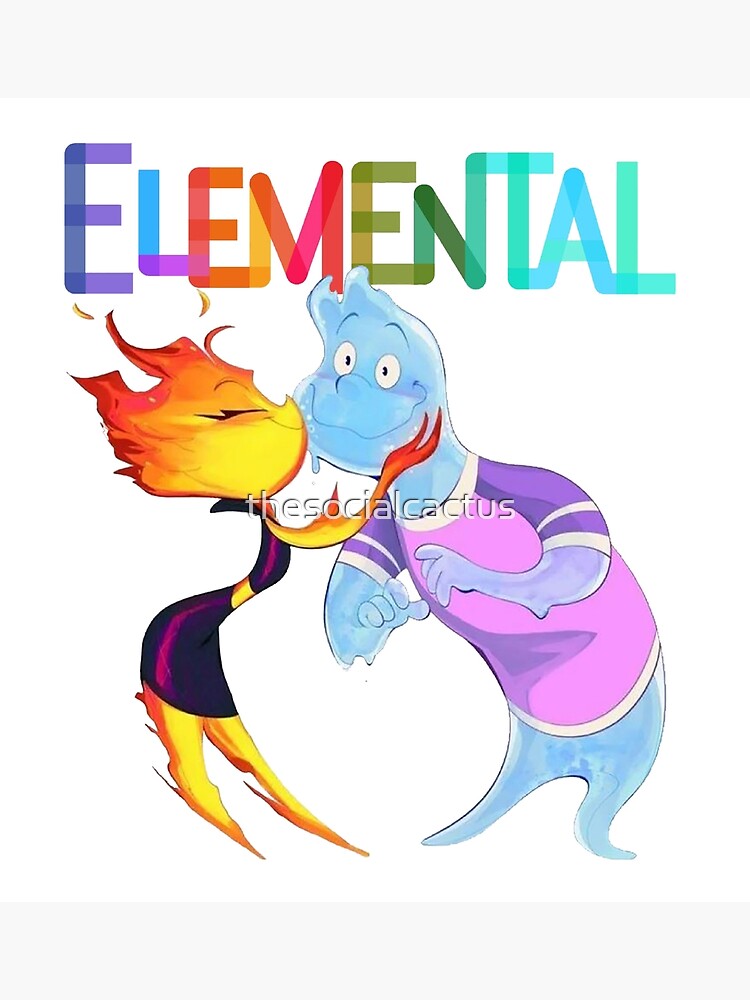 "Elemental - Wade & Ember " Poster for Sale by thesocialcactus | Redbubble