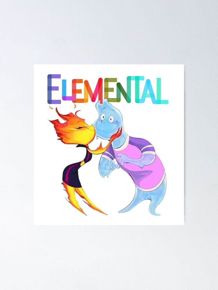 "Elemental - Wade & Ember " Poster for Sale by thesocialcactus | Redbubble