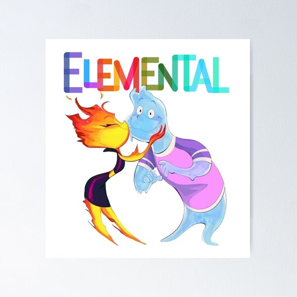 "Elemental - Wade & Ember " Poster for Sale by thesocialcactus | Redbubble