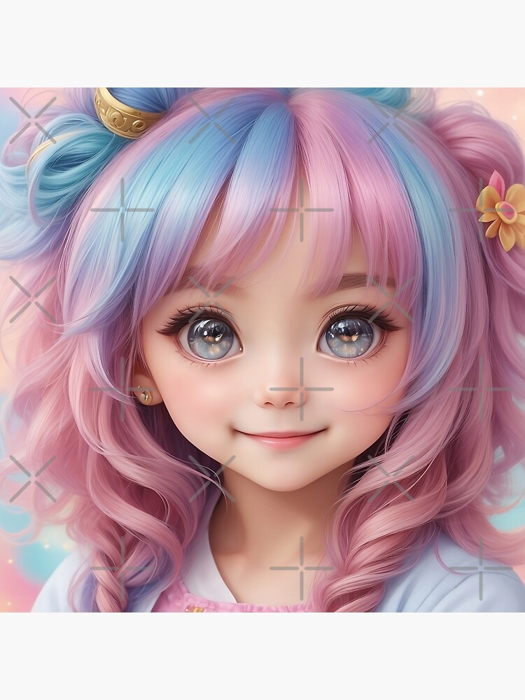 "Chibi Charm" Sticker for Sale by AICreativeArts | Redbubble