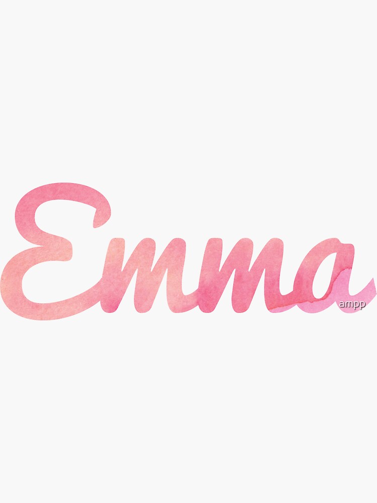 "Emma" Sticker for Sale by ampp | Redbubble