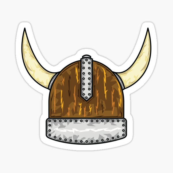 "Viking Helmet" Sticker for Sale by Andrew-Weegberg | Redbubble