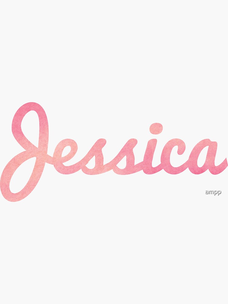 "Jessica" Sticker for Sale by ampp | Redbubble
