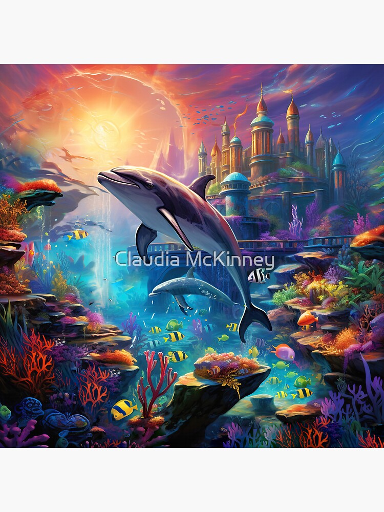 "Atlantis" Sticker for Sale by phatpuppyart | Redbubble