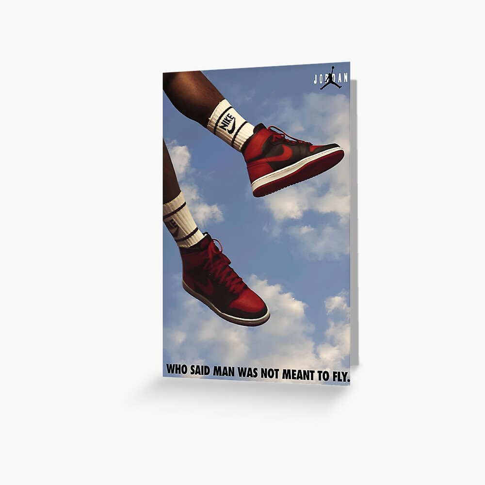 "Who said man was not meant to fly. Michael Jordan." Poster by estro ...