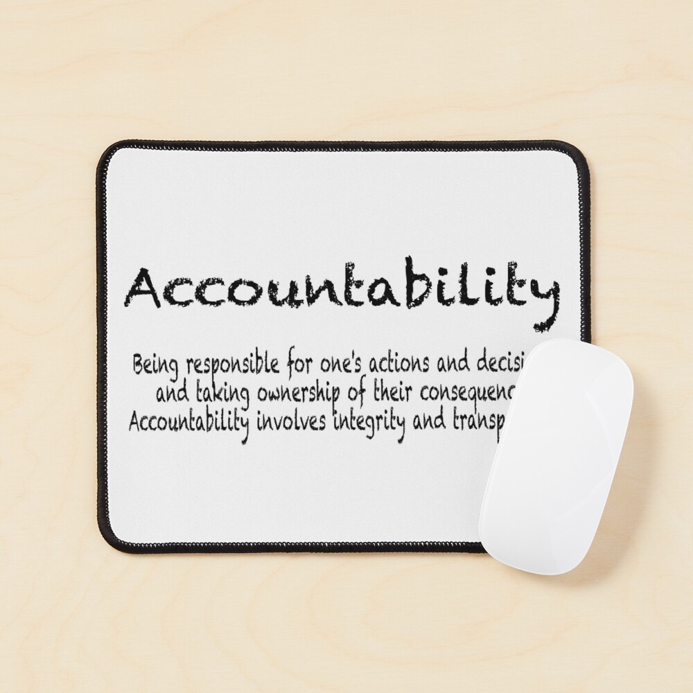 "Accountability" Poster for Sale by Frozigraphie | Redbubble