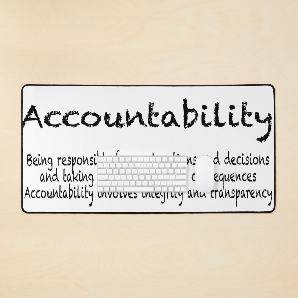 "Accountability" Poster for Sale by Frozigraphie | Redbubble