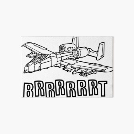 "A10 Warthog Thunderbolt BRRRRT" Art Board Print for Sale by ...