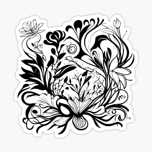 "Abstract Modern Nature " Sticker for Sale by tabemisa | Redbubble