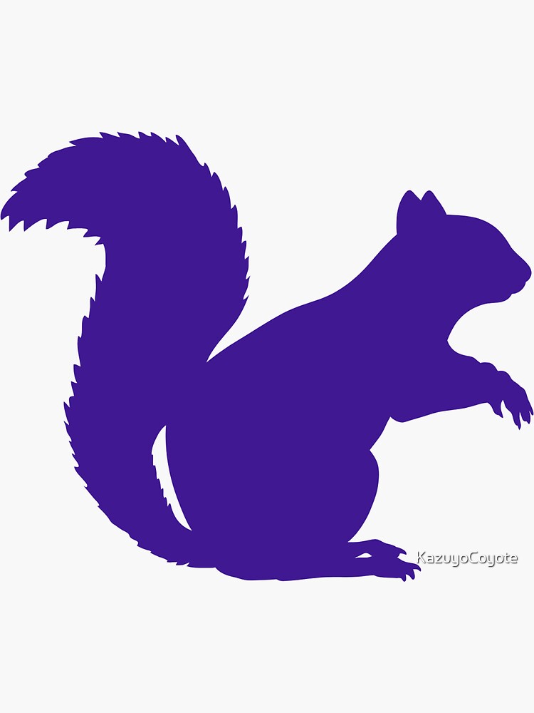 "Purple Squirrel" Sticker for Sale by KazuyoCoyote | Redbubble