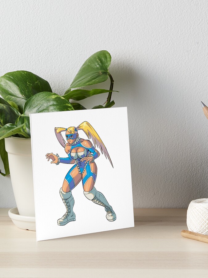 "Rainbow Mika - Street Fighter" Art Board Print for Sale by omenastore ...
