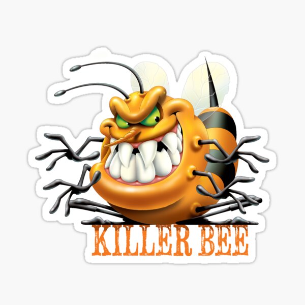 Killer Bee Stickers | Redbubble