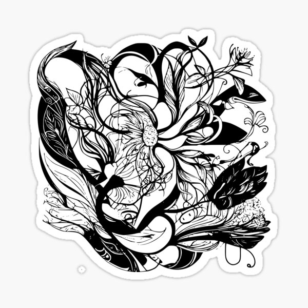 "Abstract Modern Nature " Sticker for Sale by tabemisa | Redbubble