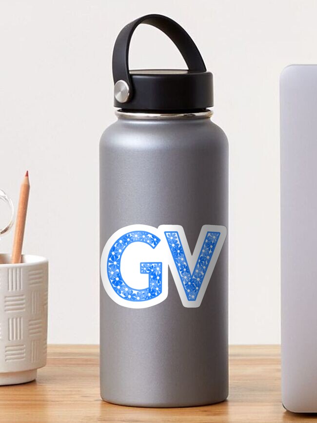 "Floral GV " Sticker for Sale by Collegethingz | Redbubble