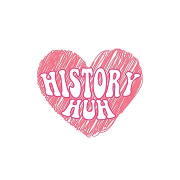 "history huh red white and royal blue" Sticker for Sale by ...