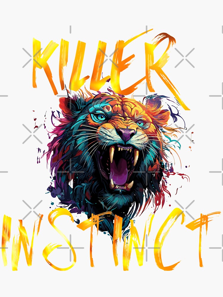 "KIller Instinct Sabertooth Tiger" Sticker for Sale by André Botes ...