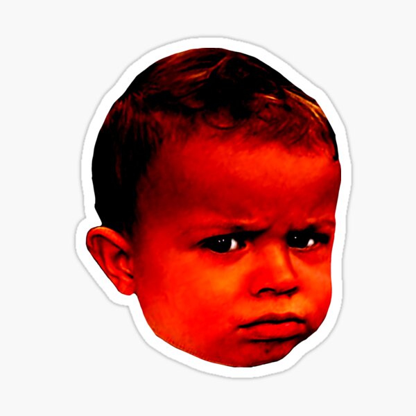 "ANGRY BABY RED" Stickerundefined by EDO-ART | Redbubble