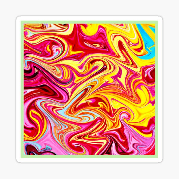 "Artistic Color Mix" Sticker for Sale by Unique-Design-4 | Redbubble